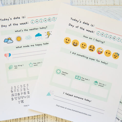 Kid Journal Pages - Free Printables | Home Time Activities