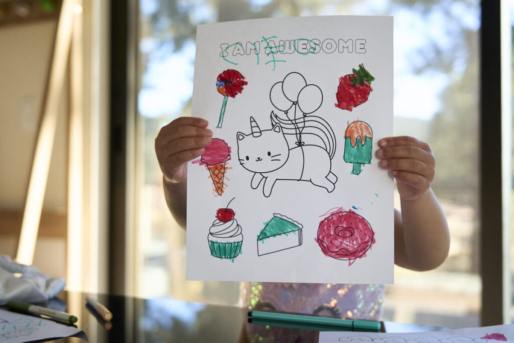 Caticorn Coloring Pages - Free Unicorn Cat Printables