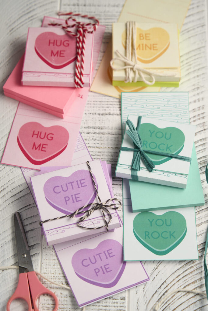 Sticky Notes Valentines for Kids - Eco-Friendly - Free Printable