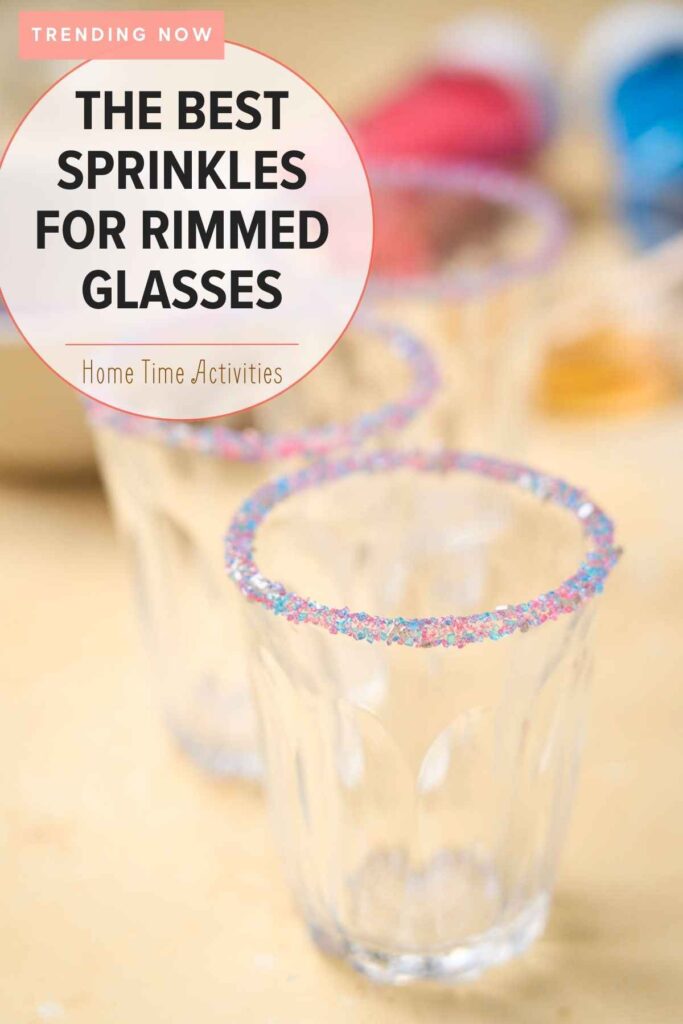 How to Rim a Glass with Sprinkles - Sparkling Sugar is Best