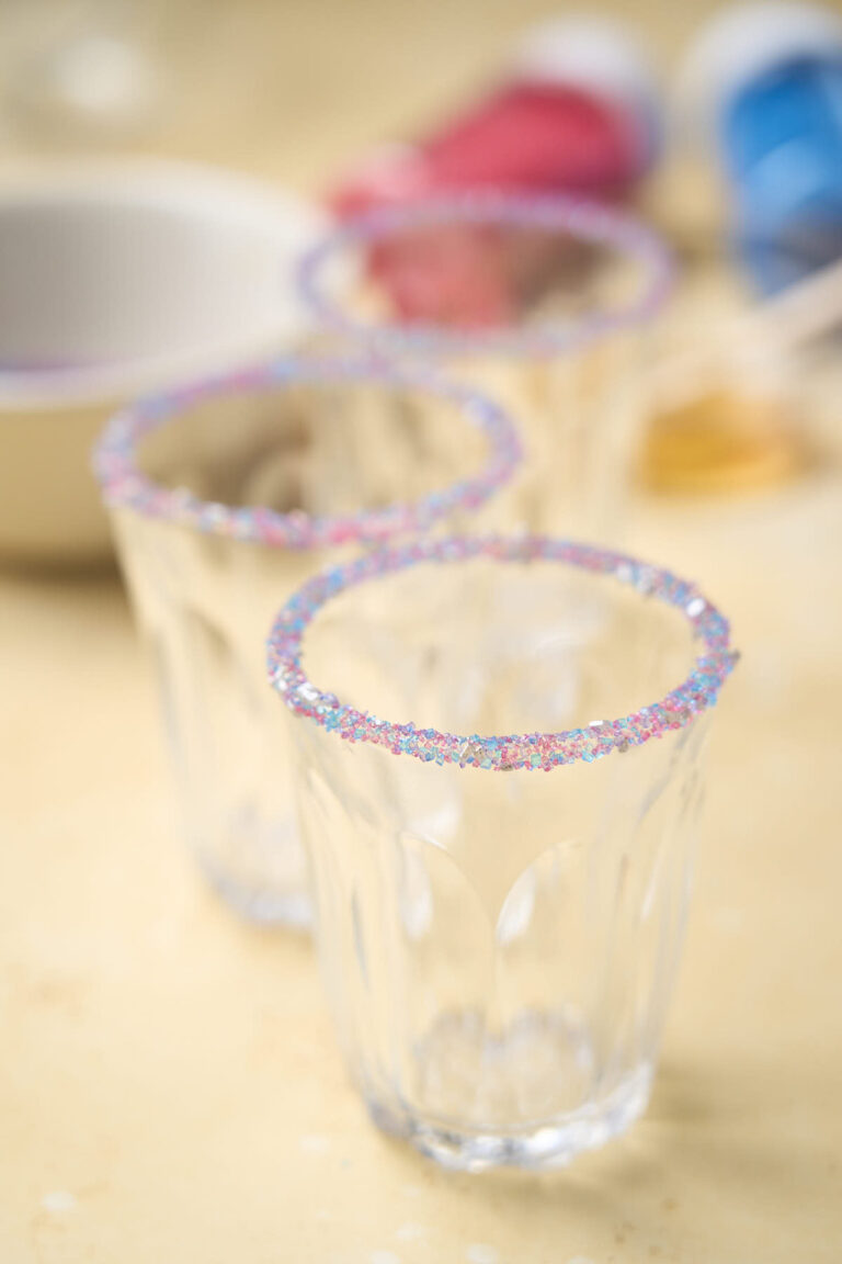 How to Rim a Glass with Sprinkles - Sparkling Sugar is Best