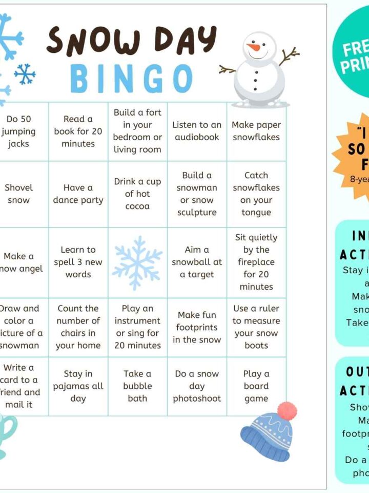Weekend Activity Bingo - Free Printable