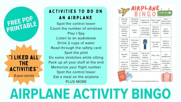 24 Things To Do On A Plane - Airplane Activities To Keep Kids Busy