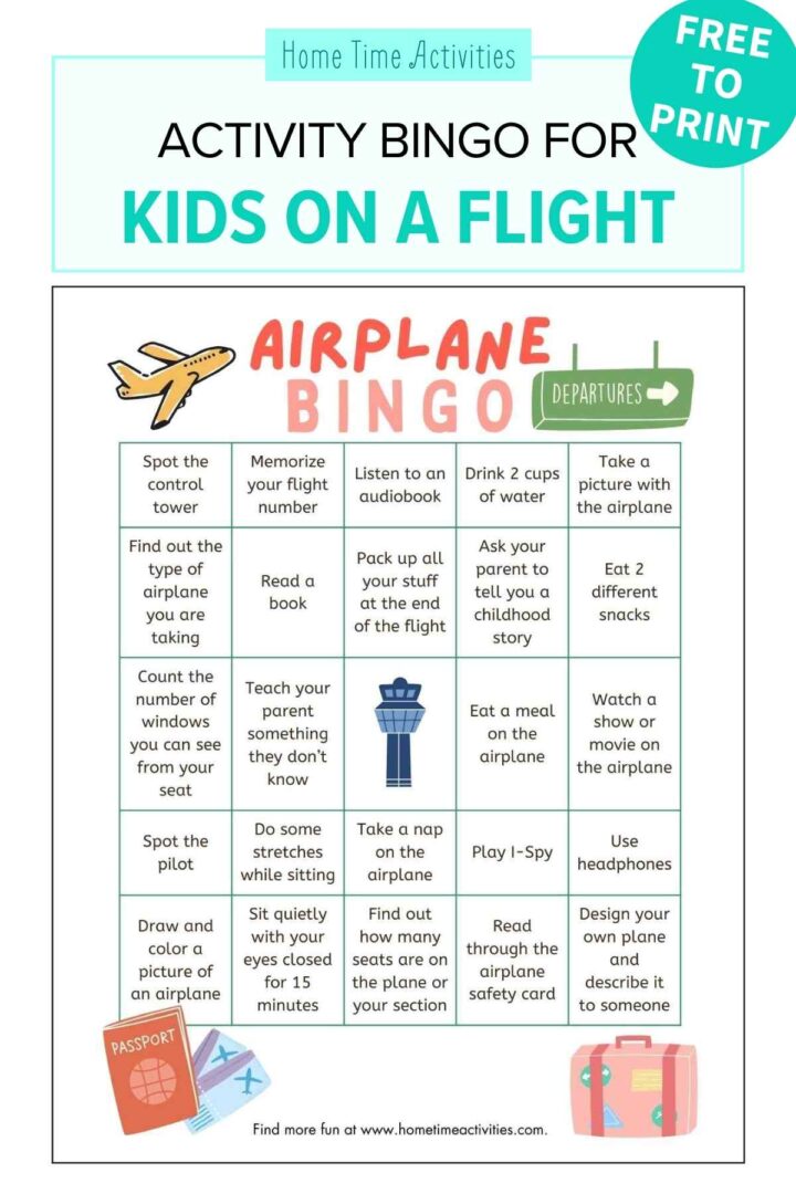 24 Things To Do On A Plane - Airplane Activities To Keep Kids Busy