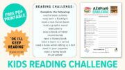 Kids Reading Challenge - 15 Fun Prompts | Home Time Activities