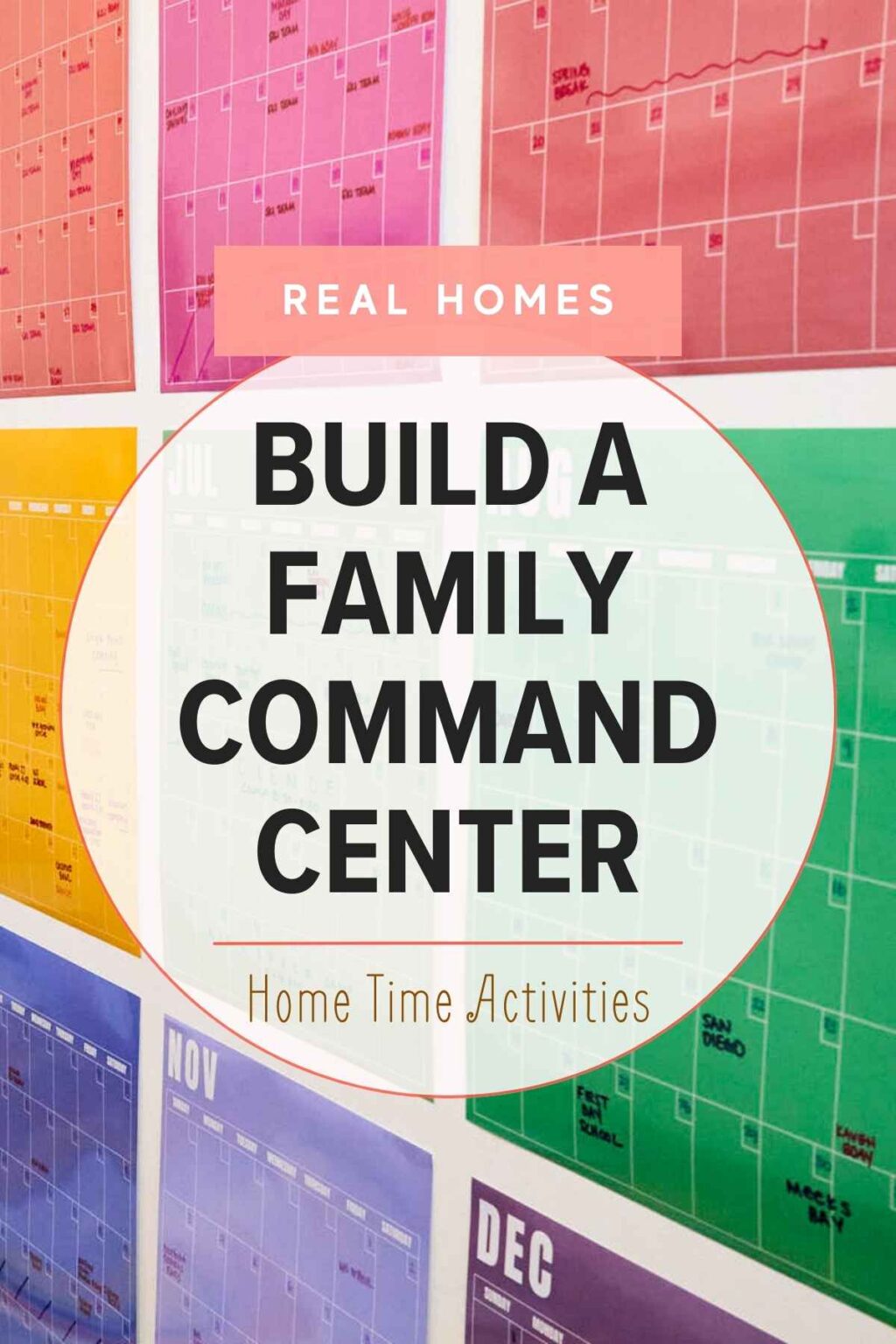 Our Family Command Center with Wall Calendar - Stay Organized