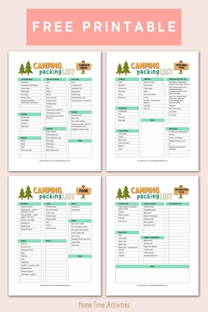 Family Camping with Kids - Packing Checklist, Tips, Hacks