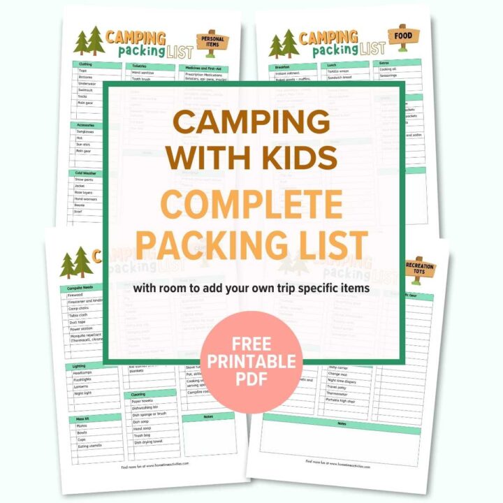 Family Camping with Kids - Packing Checklist, Tips, Hacks