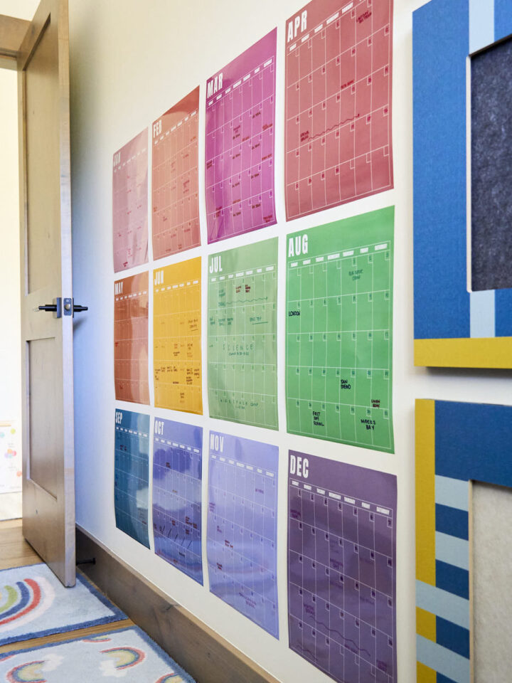 Our Family Command Center with Wall Calendar - Stay Organized