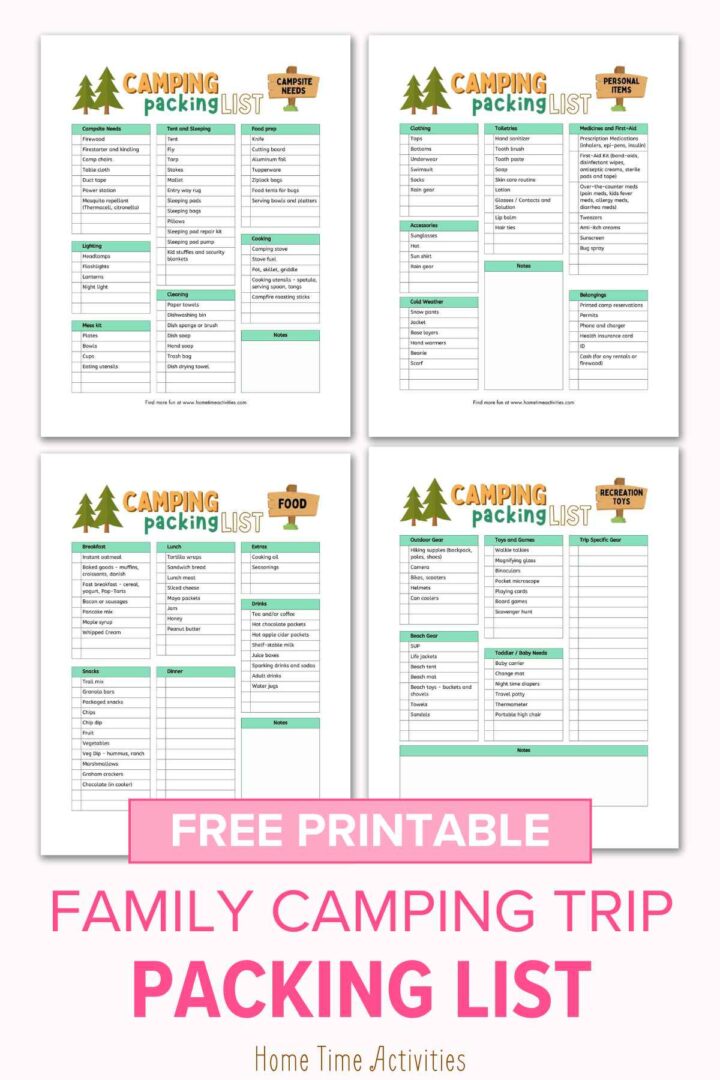 Family Camping with Kids - Packing Checklist, Tips, Hacks