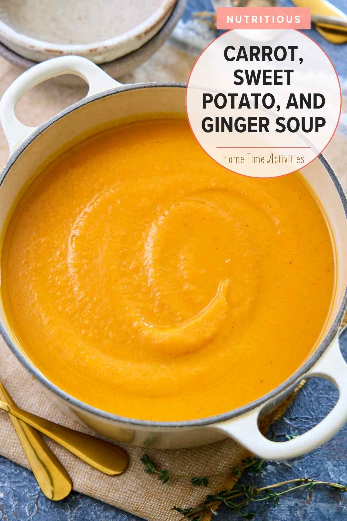 Carrot Sweet Potato Soup Ginger