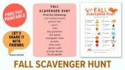 Fall Scavenger Hunt for Kids - Free Printable PDF