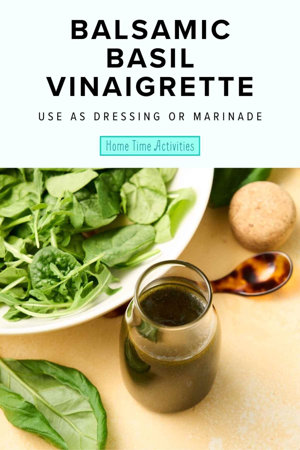 Balsamic Basil Vinaigrette Dressing - Easy Recipe