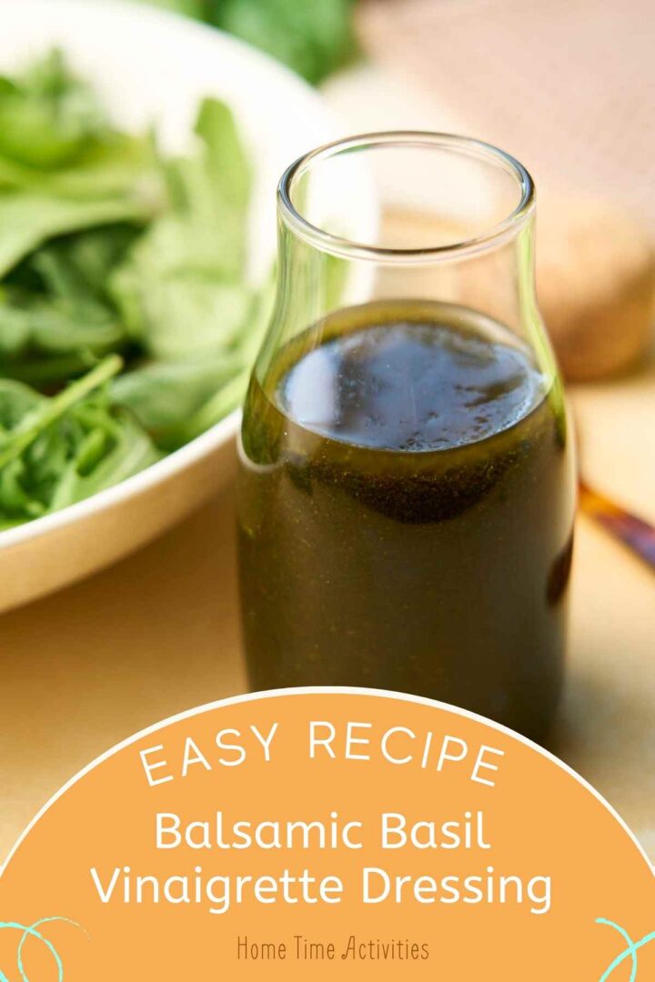Balsamic Basil Vinaigrette Dressing - Easy Recipe