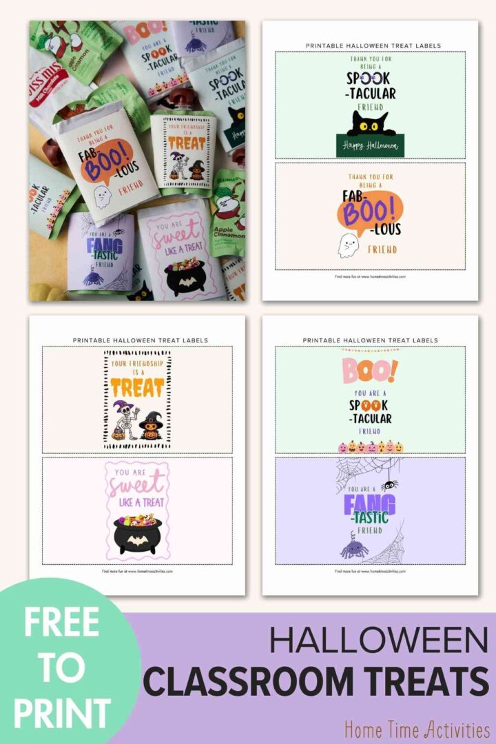 Halloween Classroom Treats - Free Printable Labels