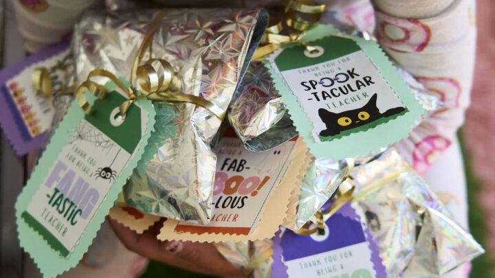 Halloween Teacher Gift Tags - Free Printable