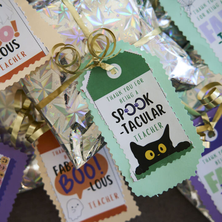 Halloween Teacher Gift Tags - Free Printable