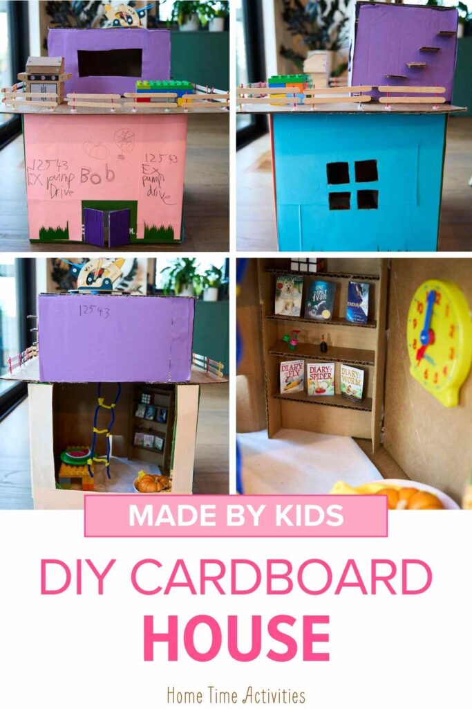 DIY Cardboard House - Simple Easy Craft