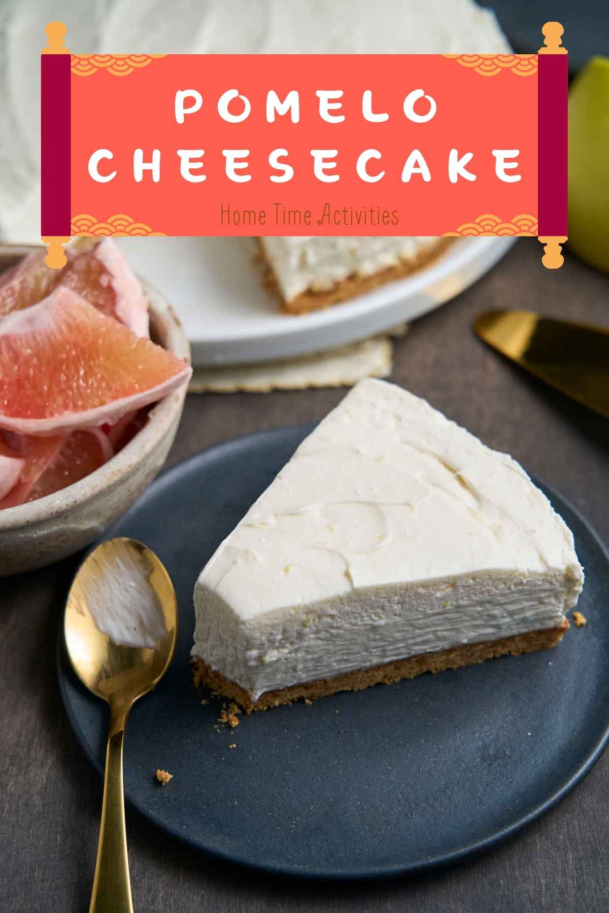 Pomelo Cheesecake Dessert - Silky Smooth