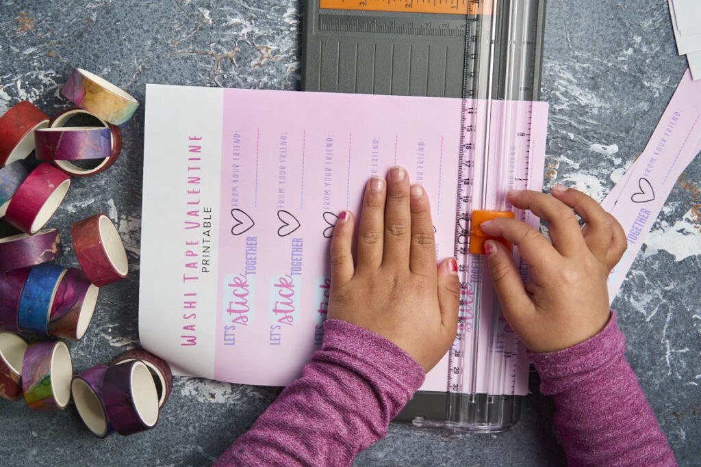 Washi Tape Valentines - Free Printable