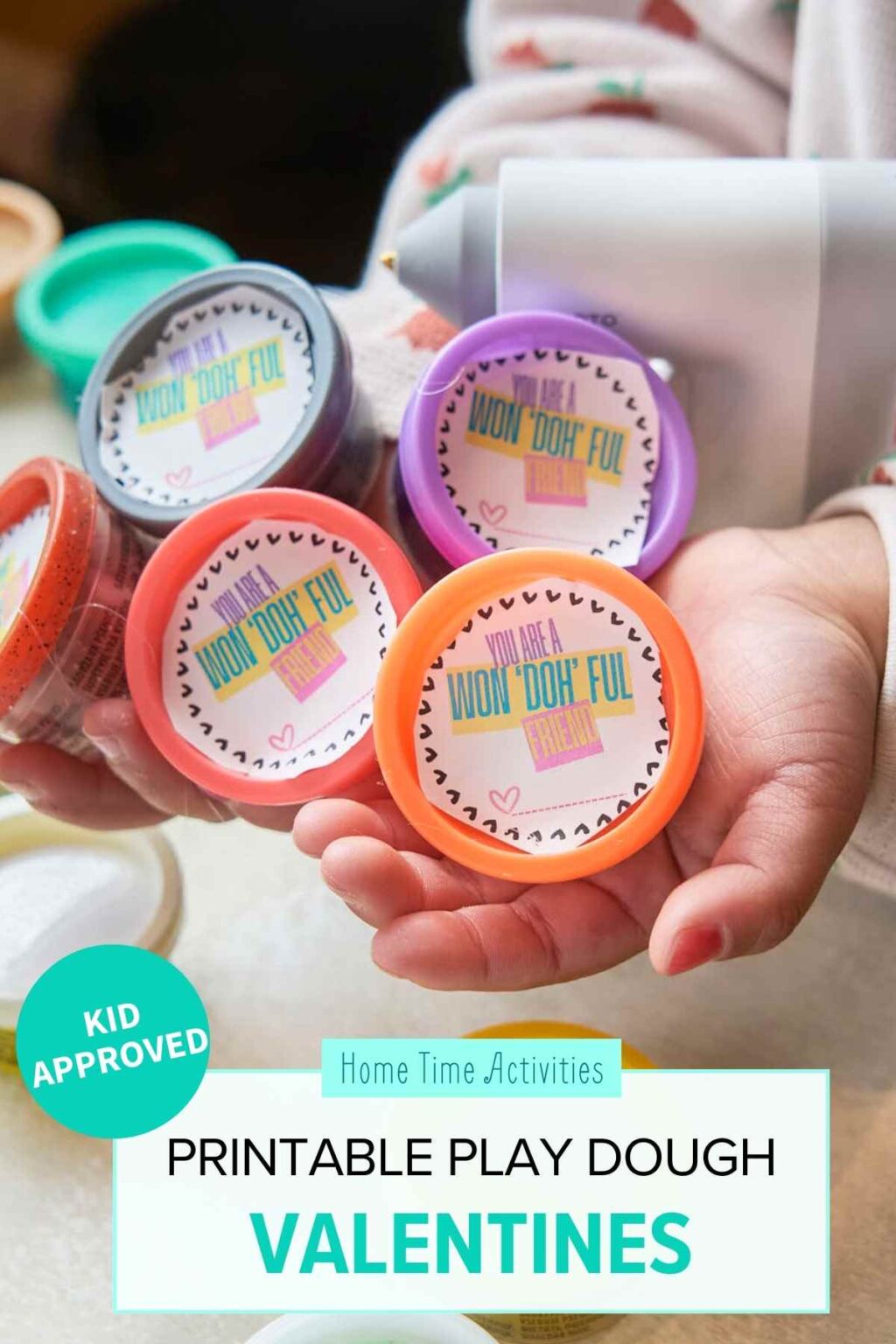 Play-Doh Valentines - Free Printable