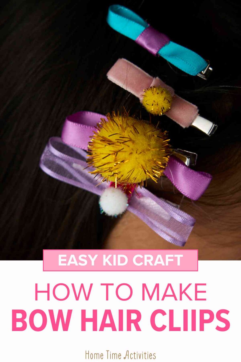 How to Make Bow Hair Clips - Easy DIY