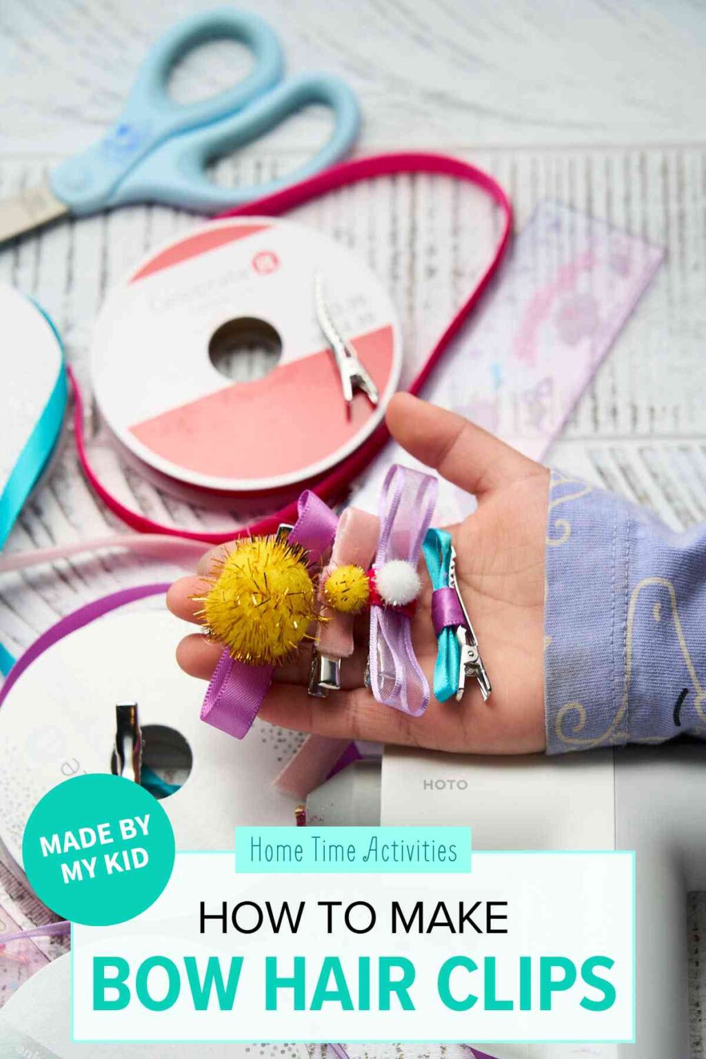 How to Make Bow Hair Clips - Easy DIY