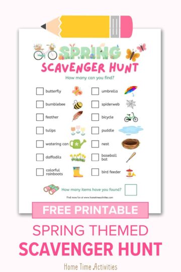 Spring Scavenger Hunt - Free Printable PDF