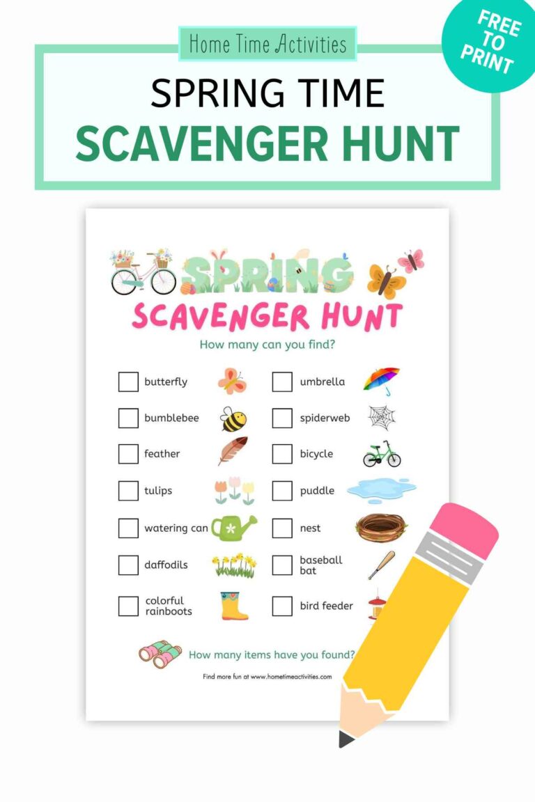 Spring Scavenger Hunt - Free Printable PDF
